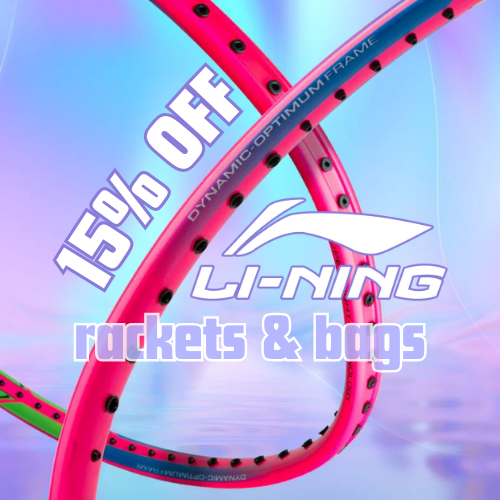 Launch Sale: 15% OFF Li-Ning Rackets & Bags – SPORTSSHOP SG