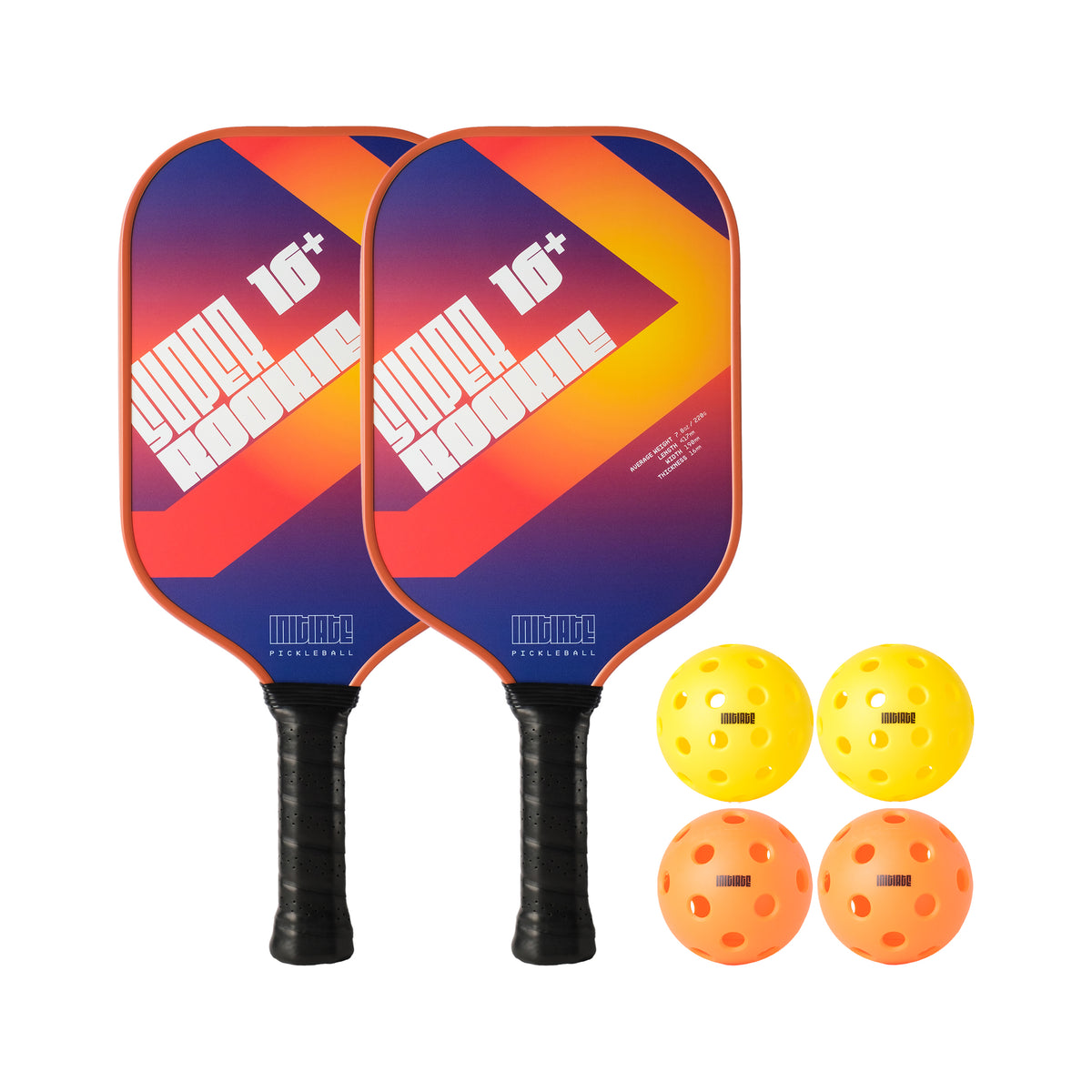Initiate Super Rookie 16+ Pickleball Set (Sunset) – SPORTSSHOP SG